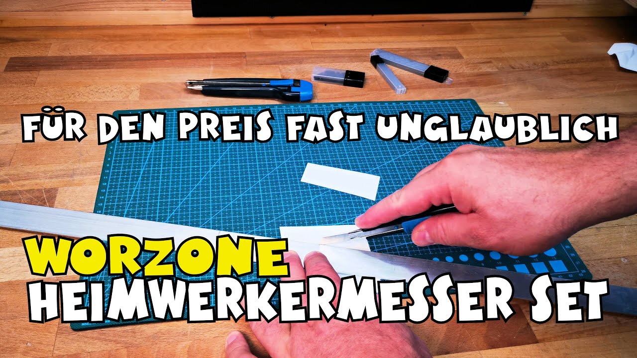 Aldi - WORKZONE Heimwerker-Messer-Set - YouTube