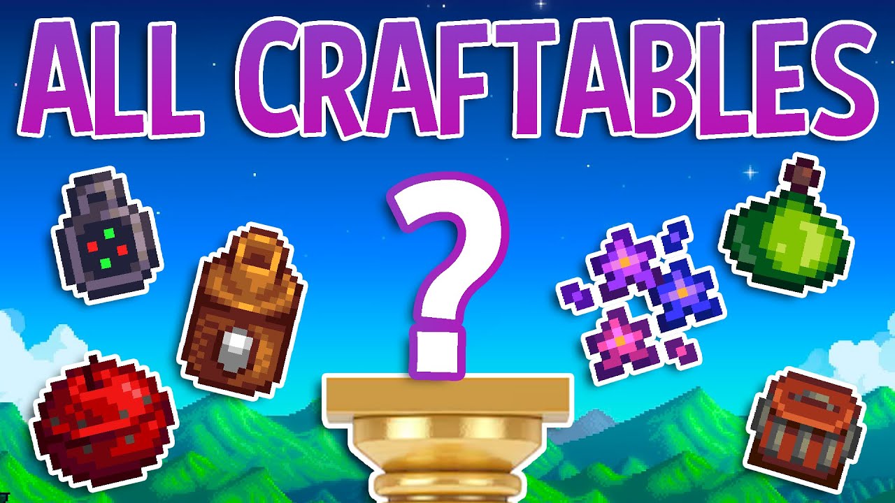 I Ranked EVERY Craftable Item in Stardew Valley - YouTube