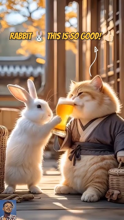 The Unlikely Rivalry Of Cats And Rabbits This is Unexpected! #cat - YouTube