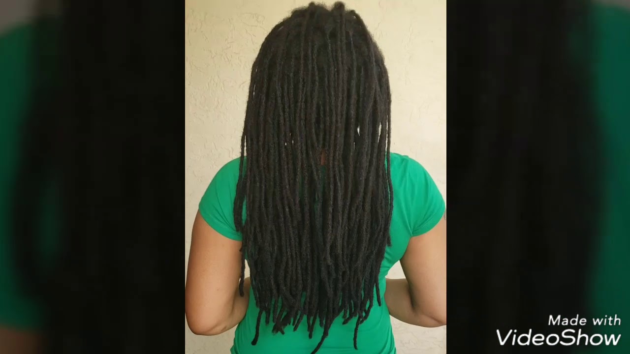 Installation of Small 12 inch loc extensions (South Florida) - YouTube