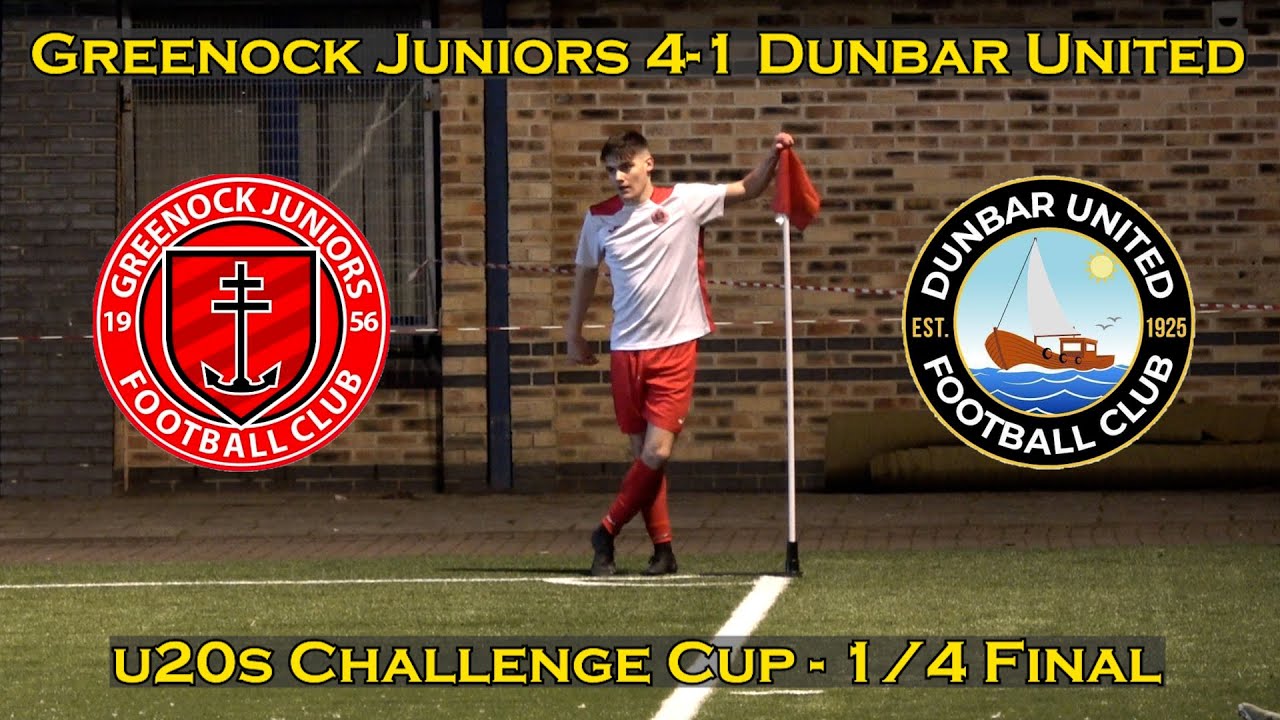 HIGHLIGHTS: Greenock Juniors (20s) 4-1 Dunbar United (20s) - Challenge ...