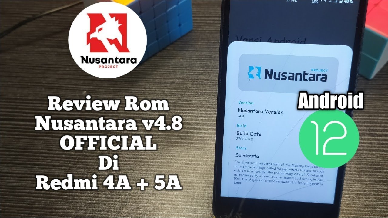 Review Rom Nusantara v4.8 OFFICIAL Di Redmi 4A + 5A Based Android 12 - YouTube