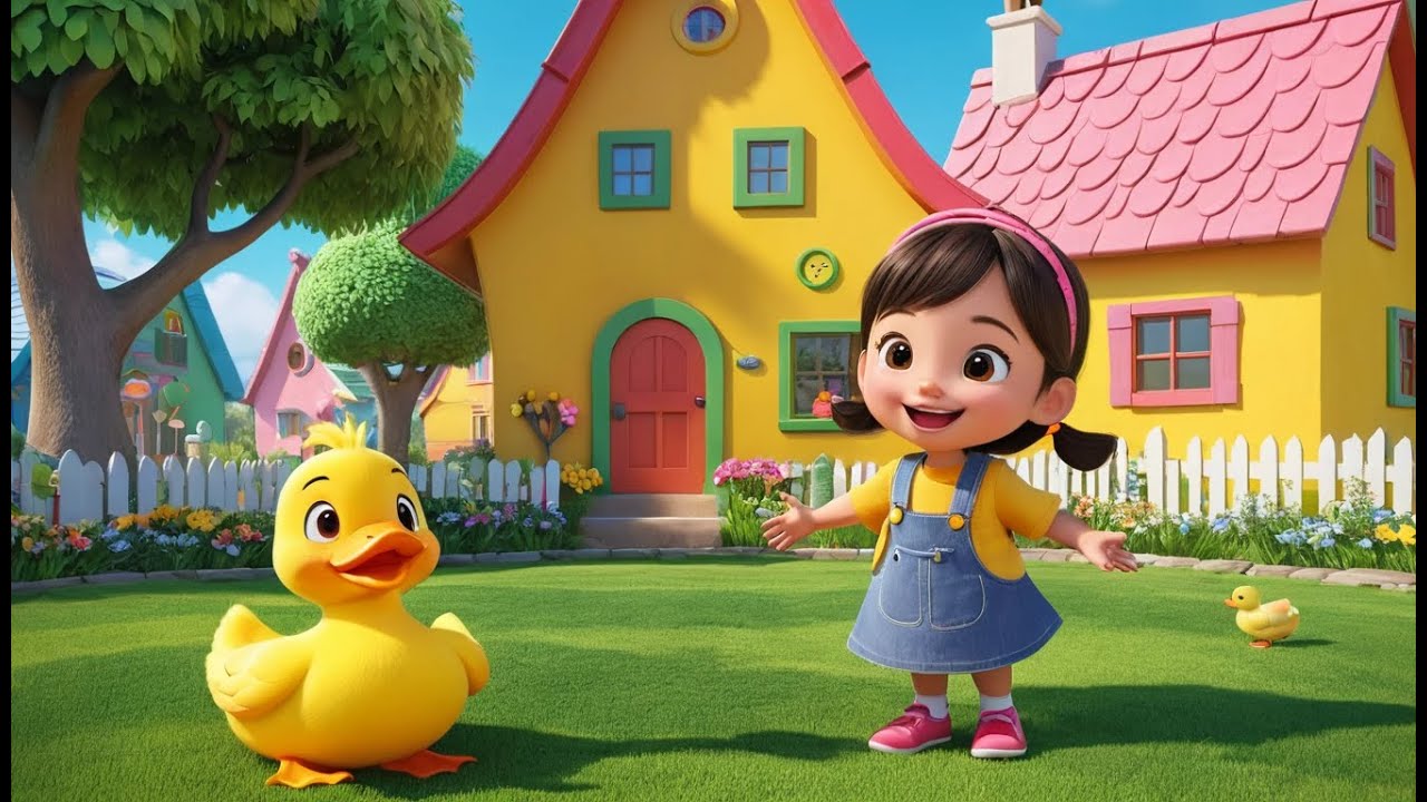 Quack Quack Yellow Duck | Cheerful Duck Song for Kids | Bright and Fun ...