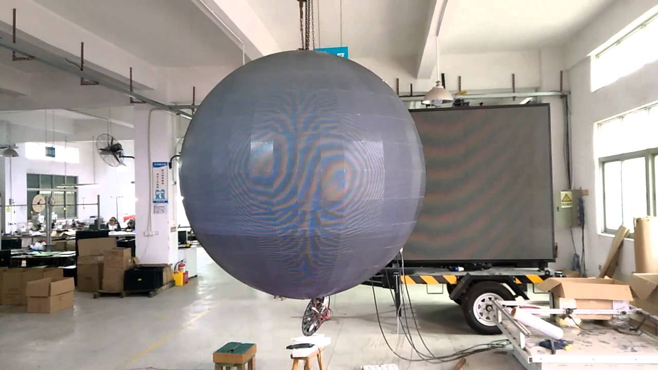 Sphere shaped indoor RGB 4 mm led display for Night club show - YouTube