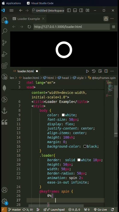 🧑‍💻Creating a Custom Loader Animation 🚀 | HTML & CSS Tutorial #css3 #html - YouTube