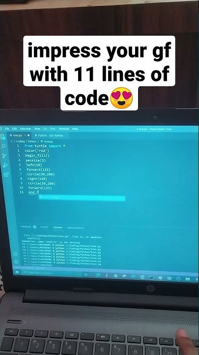 Heart♥️ With Python Shorts Youtube 