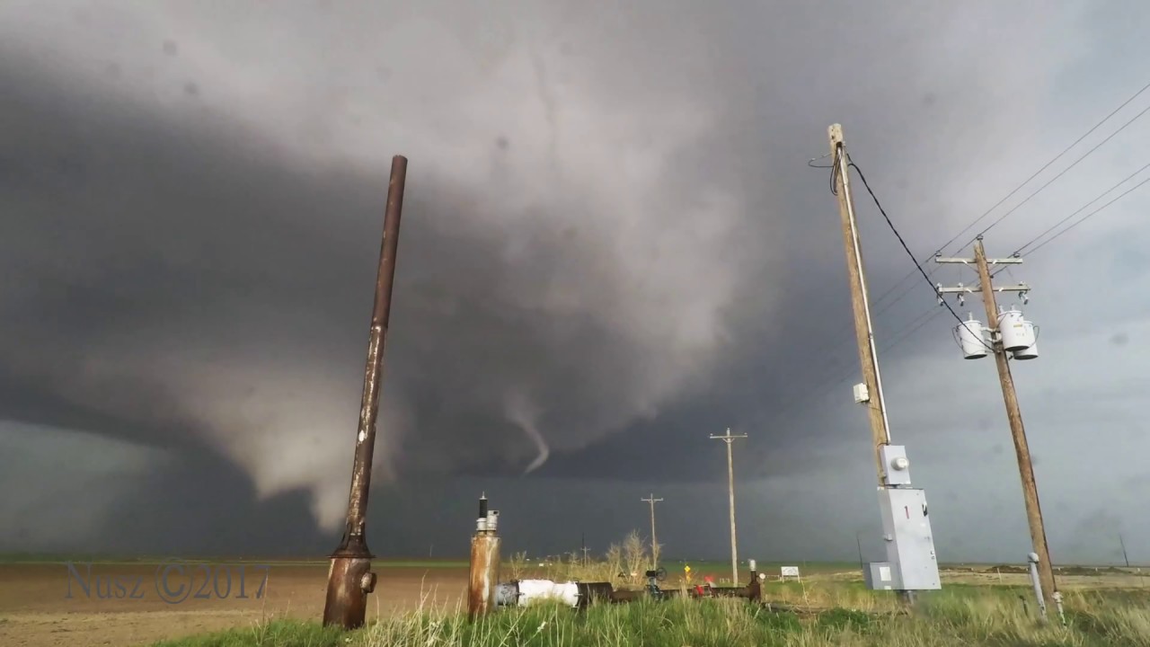 UHD 4K - Dimmitt Tornadoes - Tripoded - April 14th 2017 - YouTube