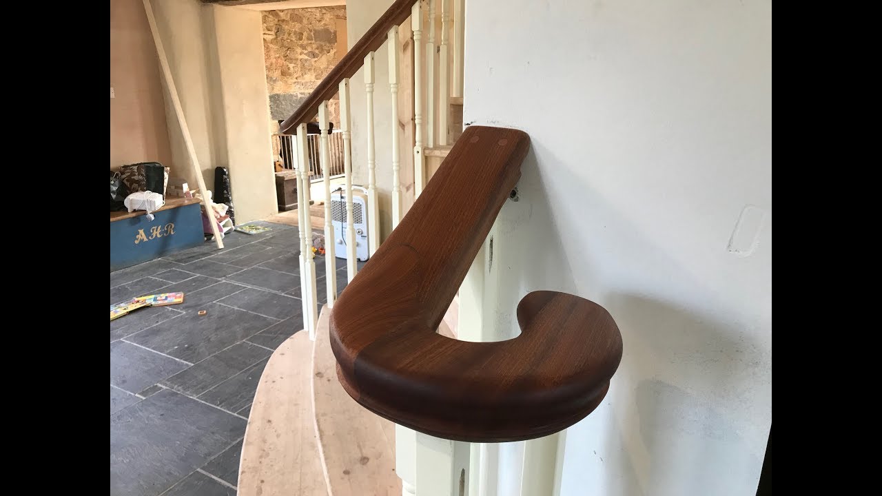 How to fabricate a georgian style curved handrail - YouTube