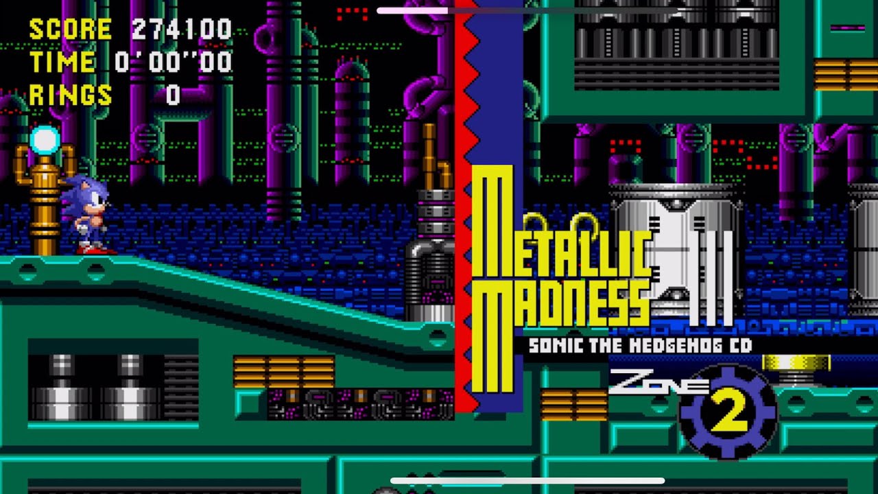 Sonic CD 💿 Classic: Mobile Device: Sonic’s Play: Metallic Madness Zone ...