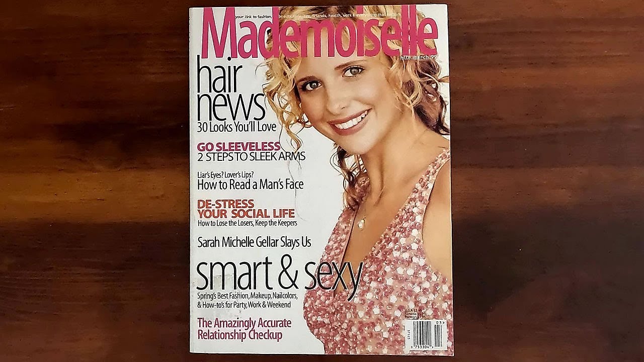 Mademoiselle March 1999 Sarah Michelle Gellar | ASMR Magazine Flip ...