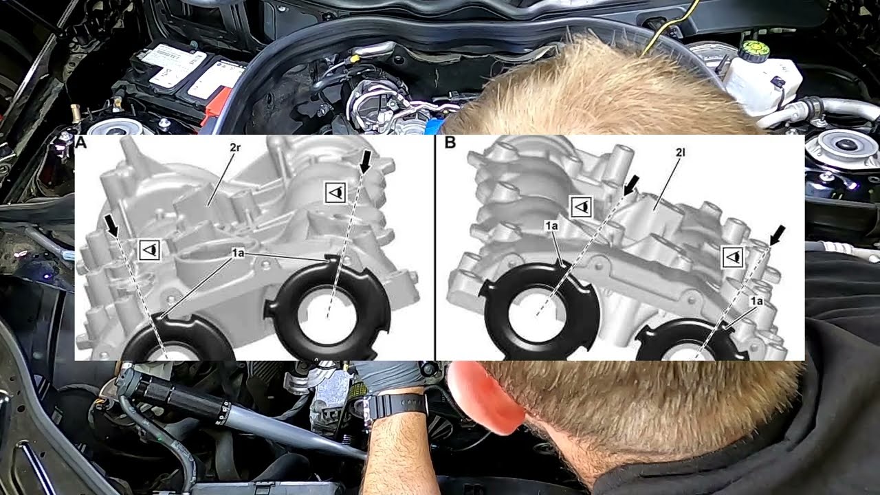 Check Timing 2014 Mercedes E350 4Matic M276 Engine Timing