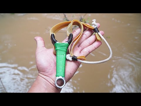 How To Make Mini Powerful Slingshot From Motorbike Parts -The Smallest ...