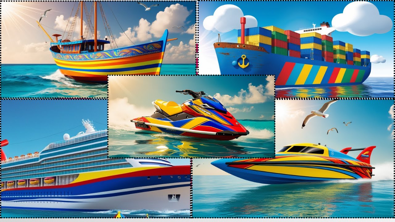 Water vehicles - Water Transportation with description| Educational ...
