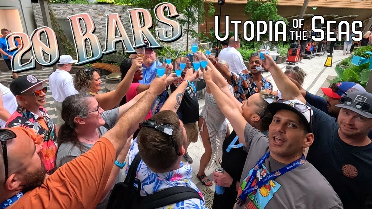 The LONGEST BAR CRAWL WE'VE EVER DONE!! | Utopia of the Seas - YouTube