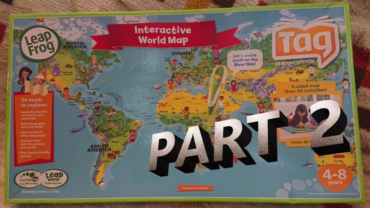 Interactive World Map ( part2 ) -- LeapFrog Tag - YouTube