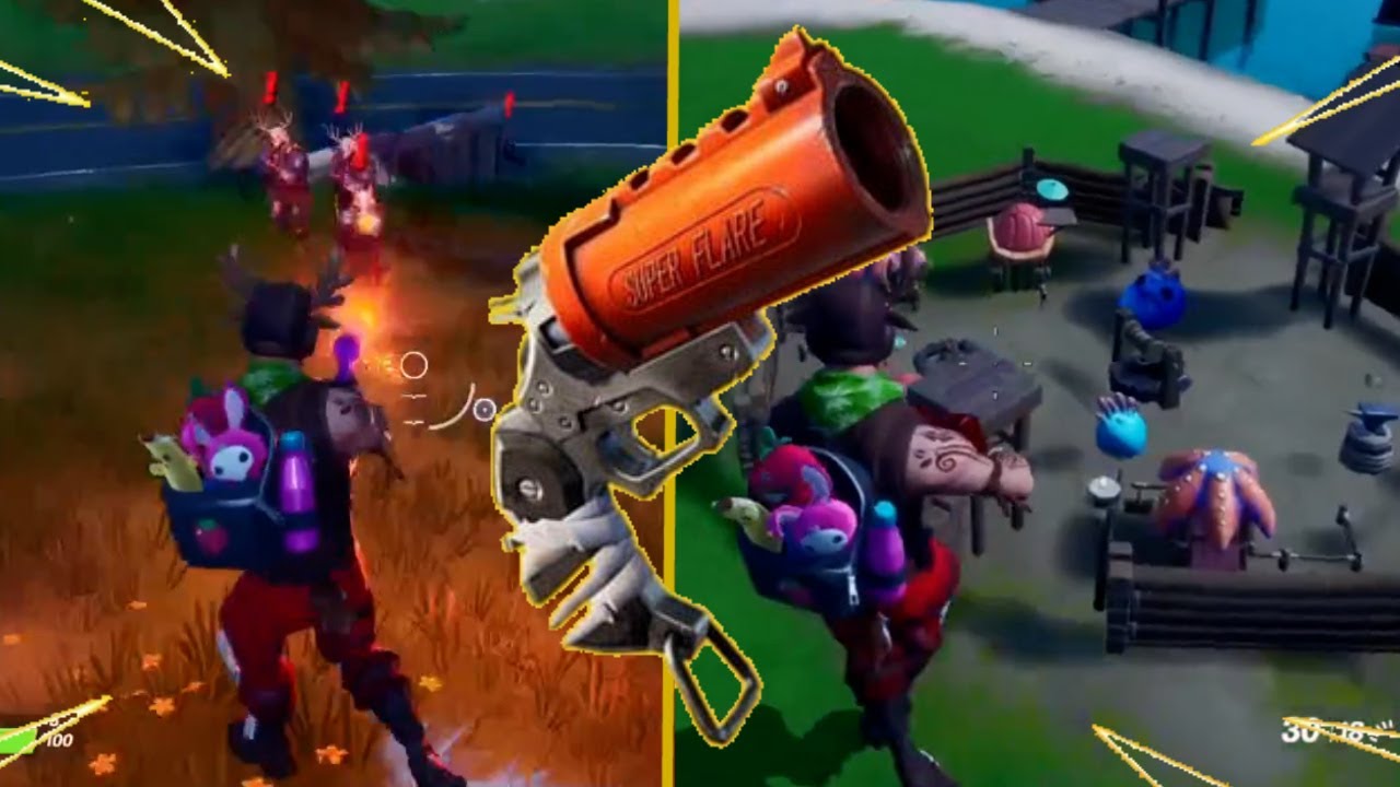 New FLARE GUN and Primordial Ooze Island (Fortnite) - YouTube