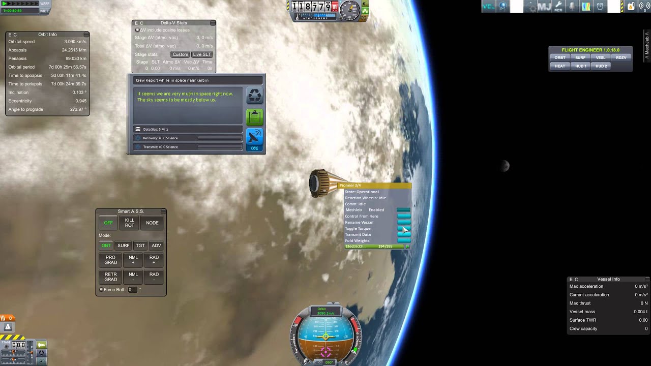 Kerbal Space Program Historical Missions: Pioneer 4 - YouTube