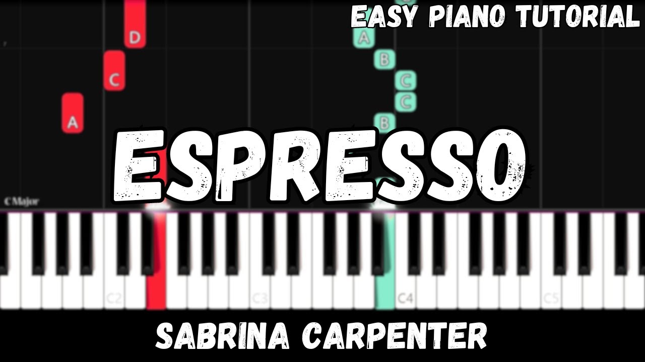 Sabrina Carpenter - Espresso (Easy Piano Tutorial) - YouTube