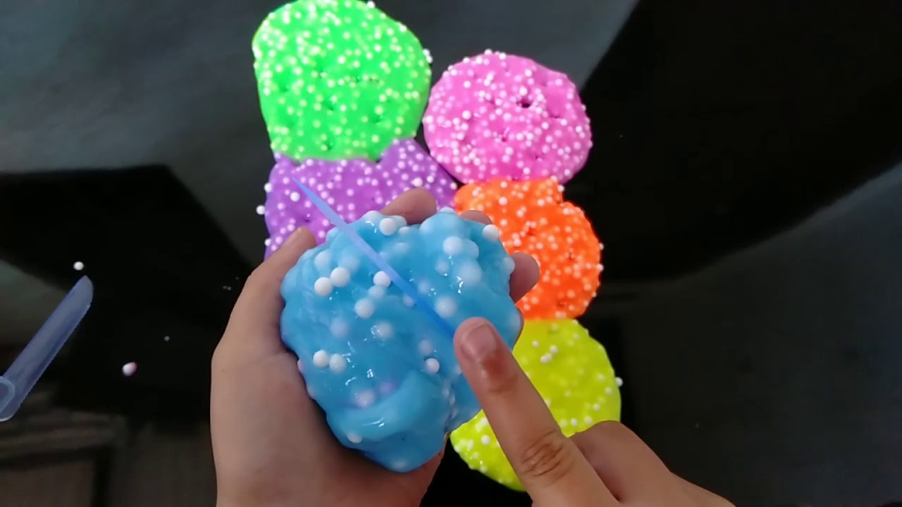 Play slime and learn colors - YouTube