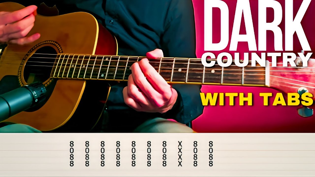 Dark Country Western Acoustic Guitar Riffs (With Tabs) - YouTube