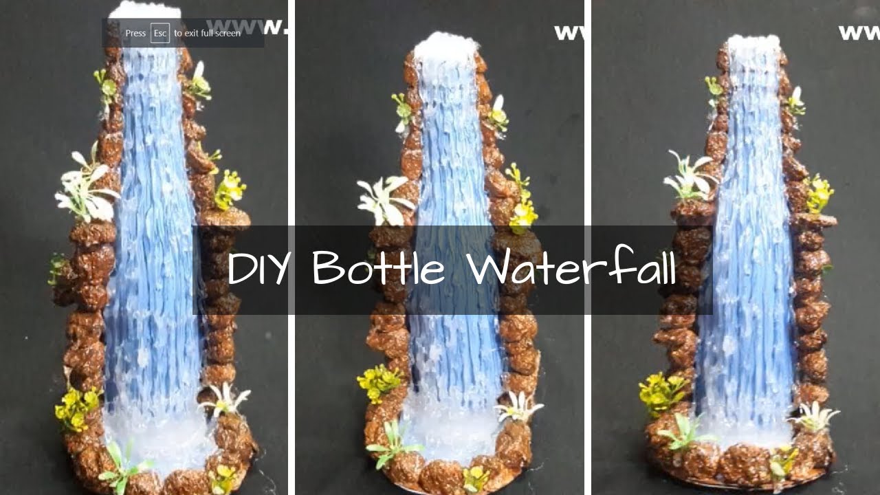 Beautiful Waterfall using a bottle (DIY) | Best out of Waste Craft ...