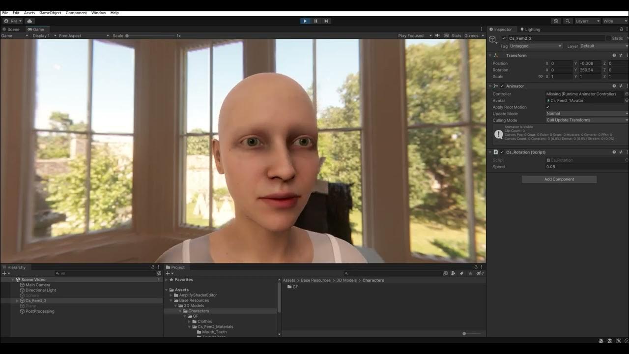 Unity Built-In SSS Skin Shader [ First version ] for my VR Simulator Game - YouTube