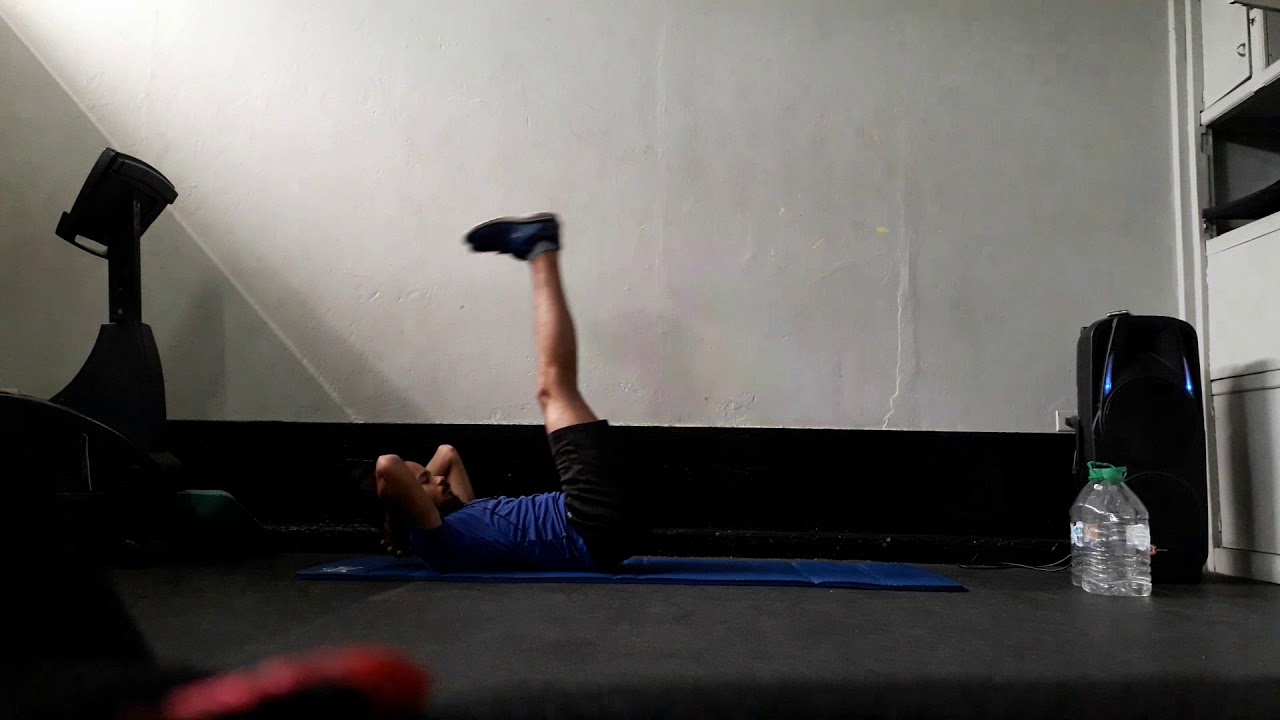 Supine Double leg raise - YouTube