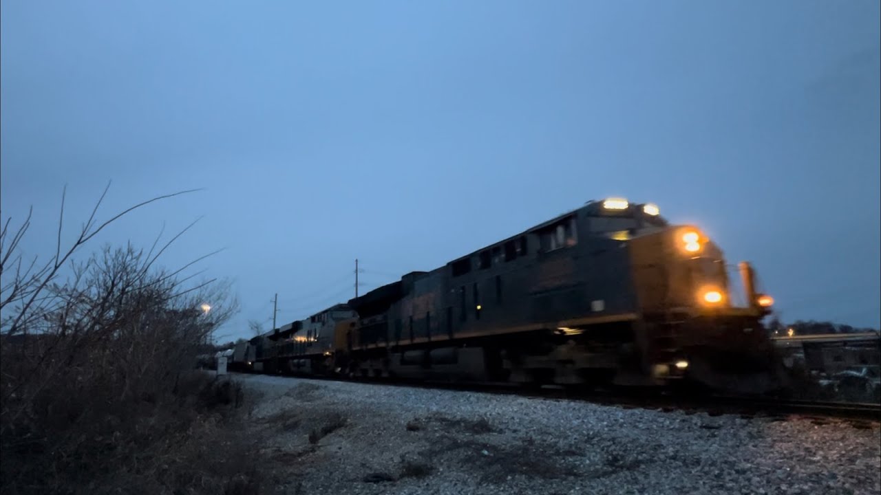 CSX ET44AH 3282 w/ Sick K5HL Leads Ethanol B631-10 on 1/14/24 - YouTube