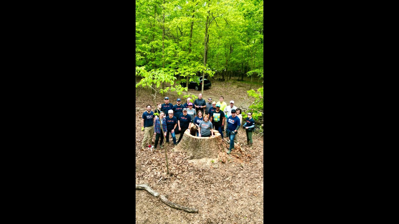 HCA Volunteer Day at Heritage Park in Hendersonville, TN - YouTube