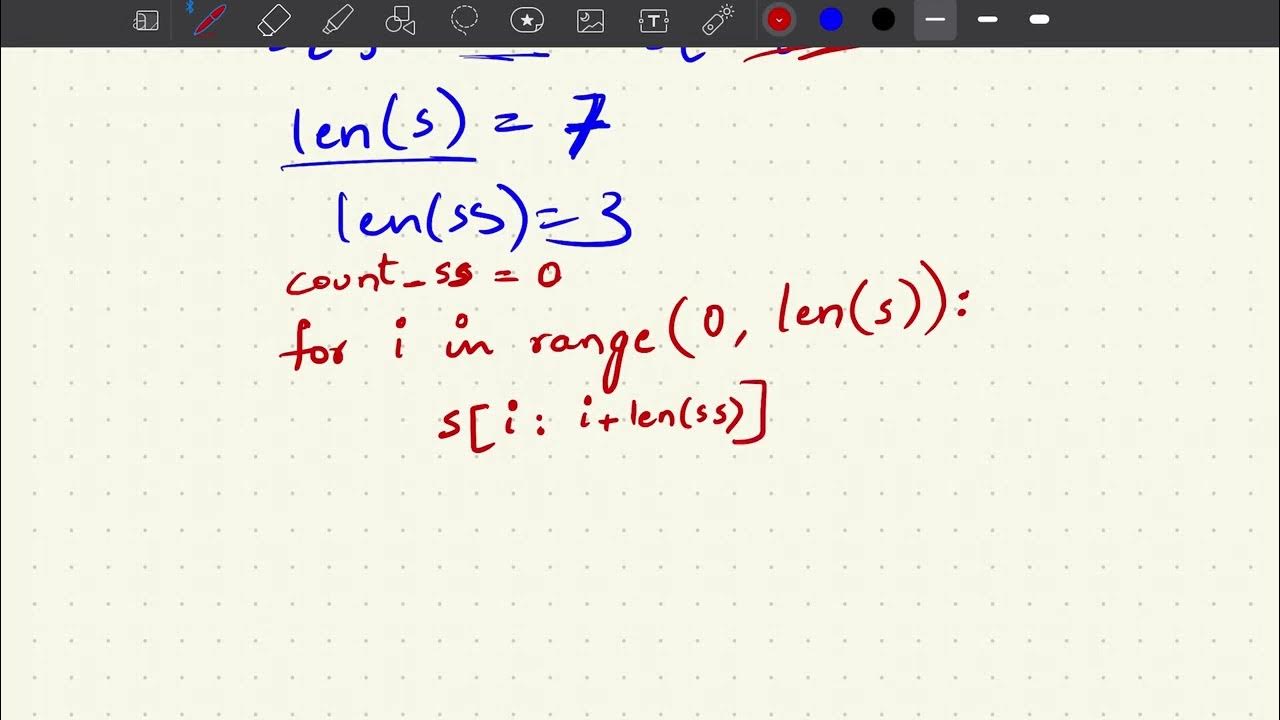 count substring in a given string using python || python interview ...