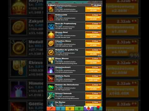 Tap Titans 2 (Deutsch) SC Schattenclone Build Max Stufe 14040 + 90ab ...