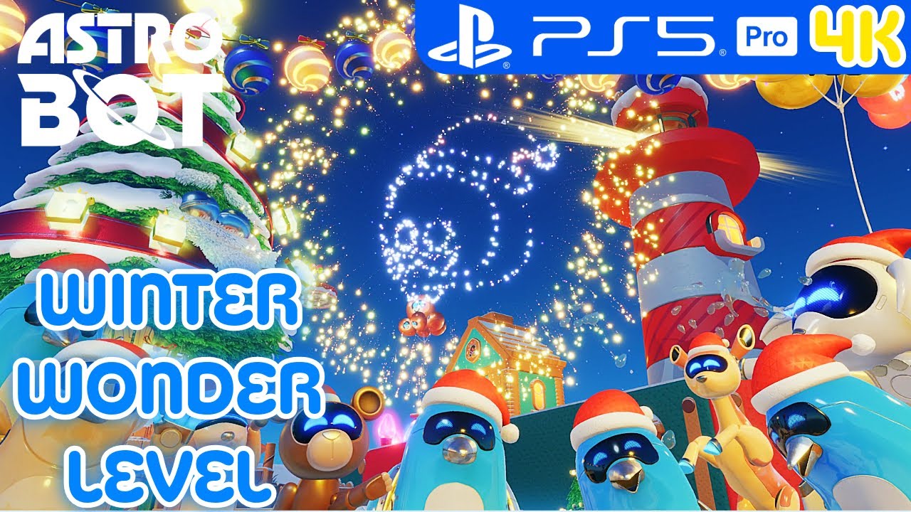 *NEW* Astro Bot Winter Wonder Level 4K PS5 PRO Gameplay/Walkthrough ...
