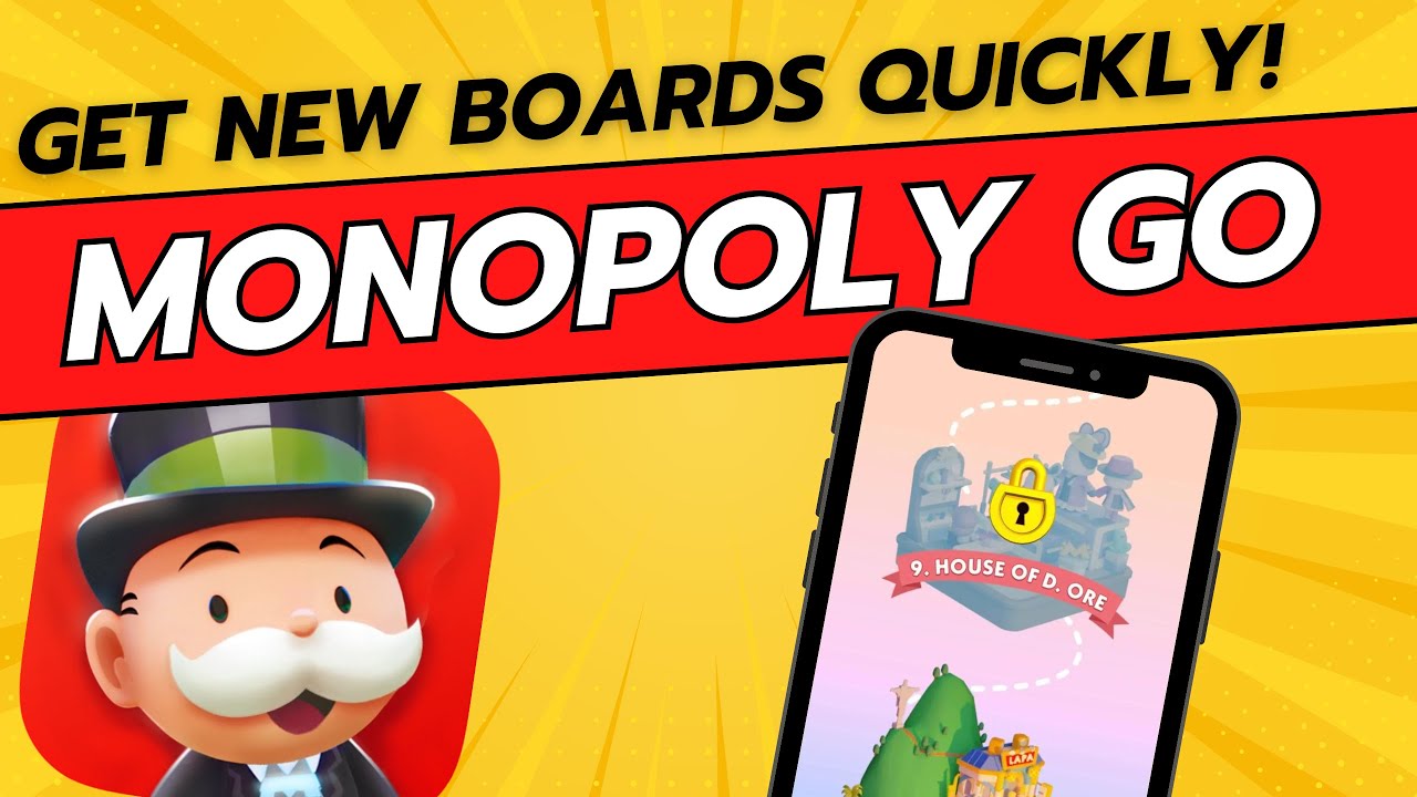 How To Get New Boards Quickly in Monopoly GO - Level Up Fast! - YouTube