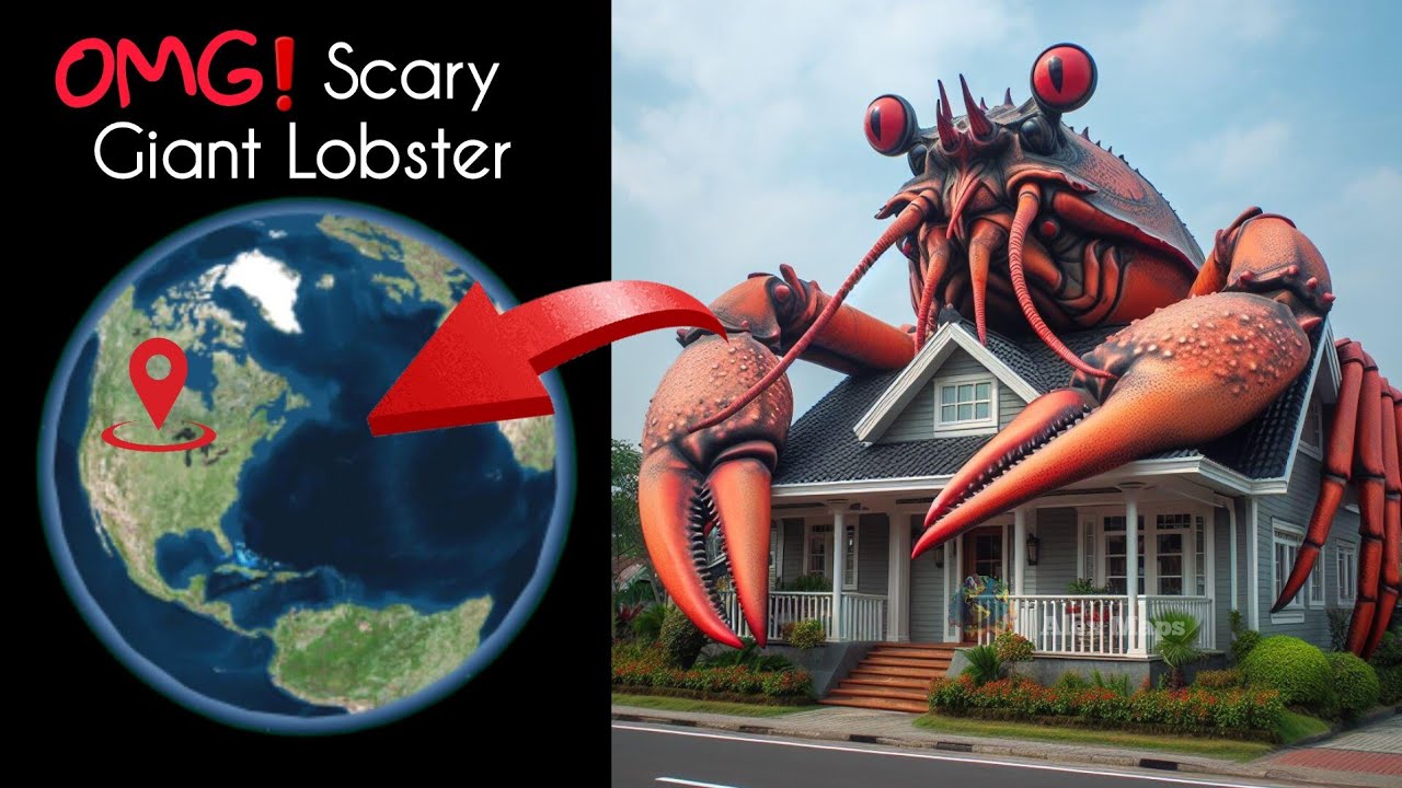 OMG ️Scary Giant Lobster Real 💯 Found On Google Maps 🌎 - YouTube