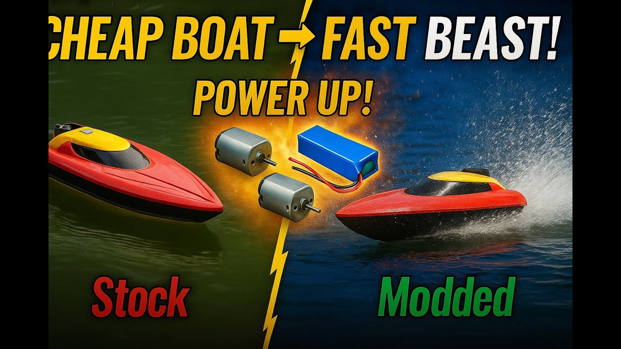 Turning a CHEAP RC Boat into a ROCKET! 🔥 Budget Speed Build! - YouTube