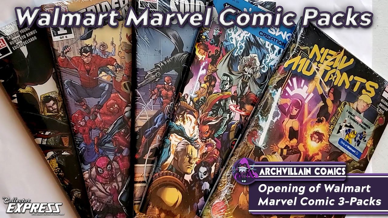 Opening Walmart Marvel Comics 3-Packs - Vol 3 - YouTube