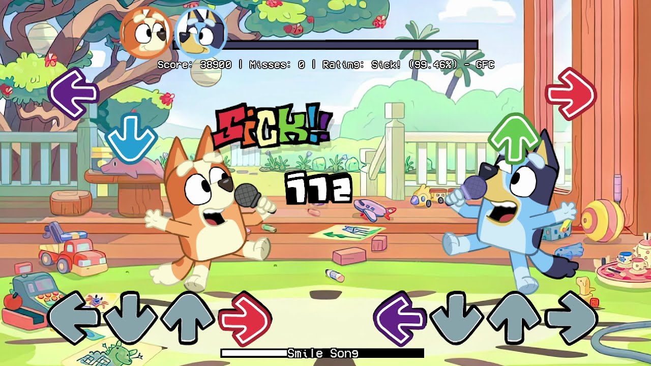 FRIDAY NIGHT FUNKIN SMILE SONG (BLUEY AND BINGO) @promangroup - YouTube