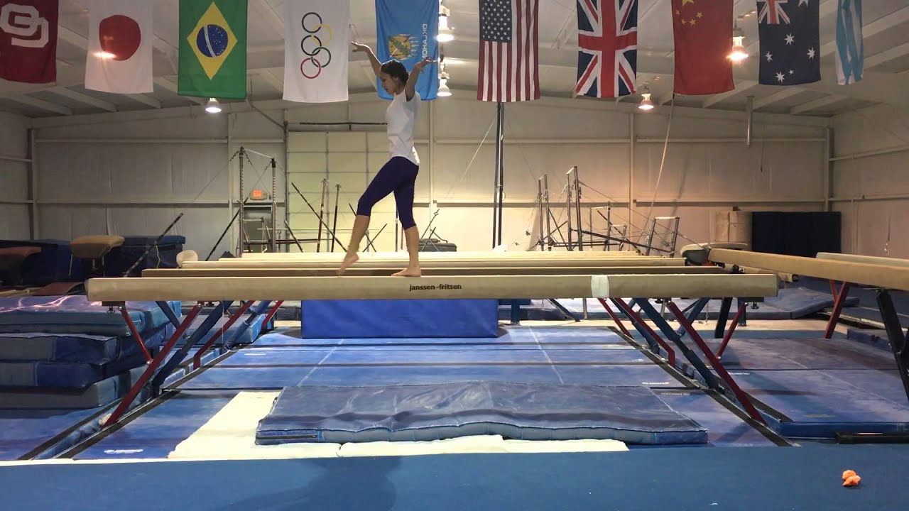 Victory Gymnastics Silver Back-walkover Beam Routine - YouTube