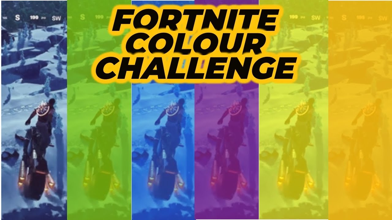 FORTNITE COLOUR CHALLENGE - YouTube