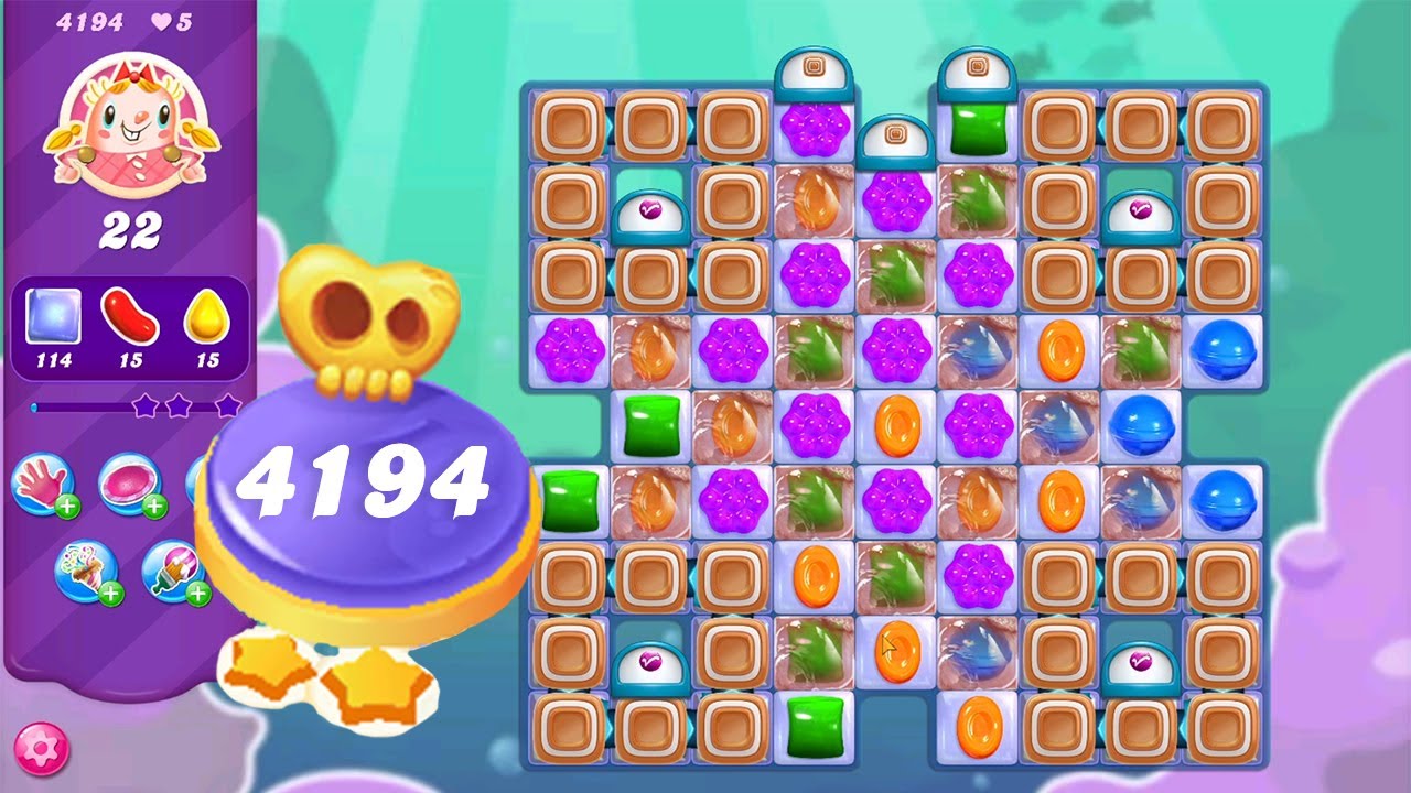Candy Crush Saga Level 4194 (NO BOOSTERS) || Hard Level || 2 Stars 🌟🌟 ...