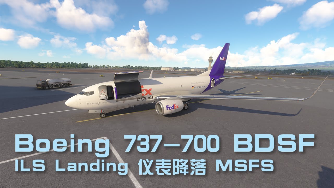 波音 737-700 BDSF 仪表自动降落 美国 夏威夷群岛 Boeing 737-700 BDSF ILS Landing Hawaii ...