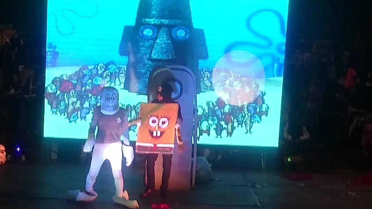 Calamardo Bob esponja Evento Anime Party 1.1 2016 - YouTube