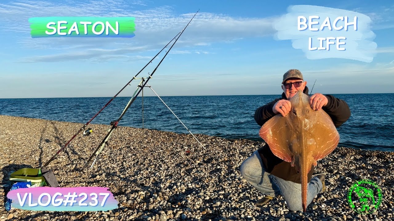 Sea Fishing Uk | Beach Fishing With Bassman on a Beautiful Devon BEACH ...