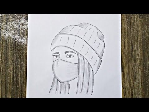 How to Draw a Girl Wearing a Beret || Easy Step by Step Drawing of a ...