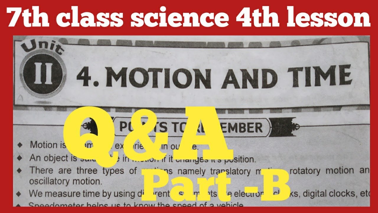 7th Class Science 4th Lesson Question Answers notes Motion And Time 7th-class-science-4th-lesson-question-answers-notes-motion-and-time