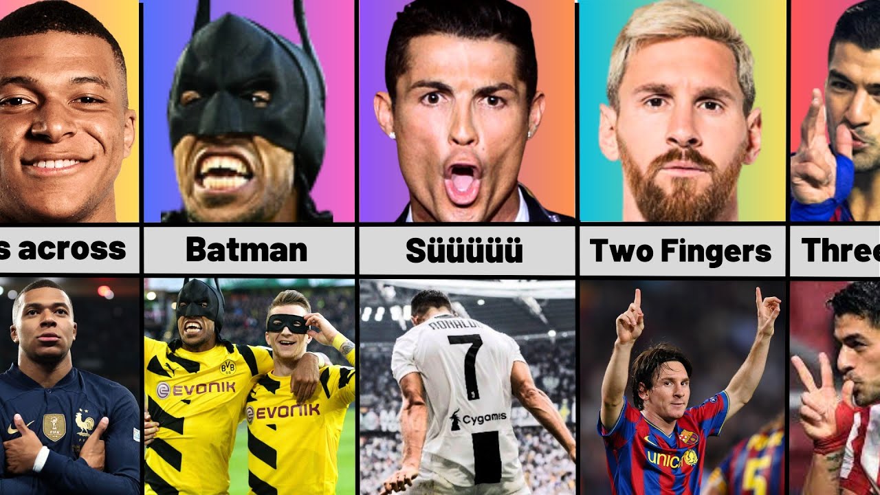 The Most İconic Goal Celebrations in Football History | Ronaldo Süüüüü ...
