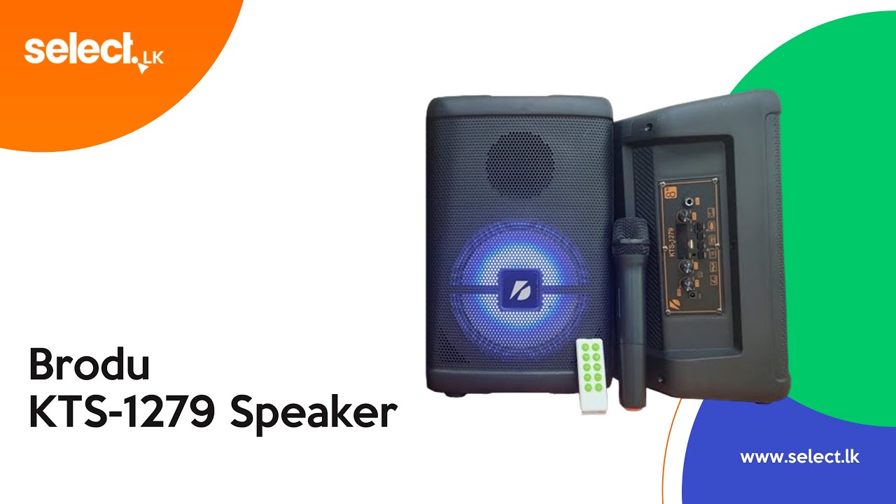 Brodu KTS-1279 Speaker - YouTube