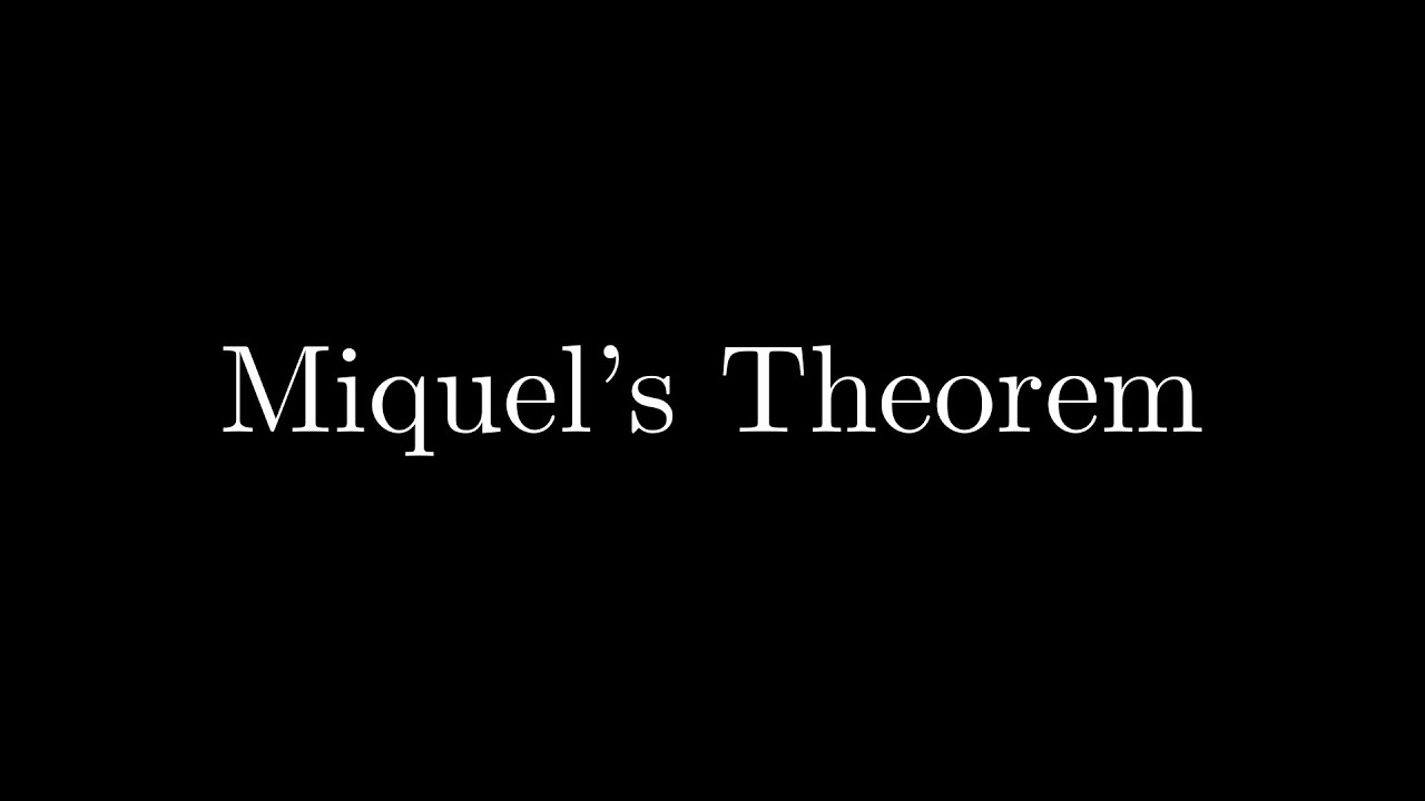 Miquel's theorem - YouTube