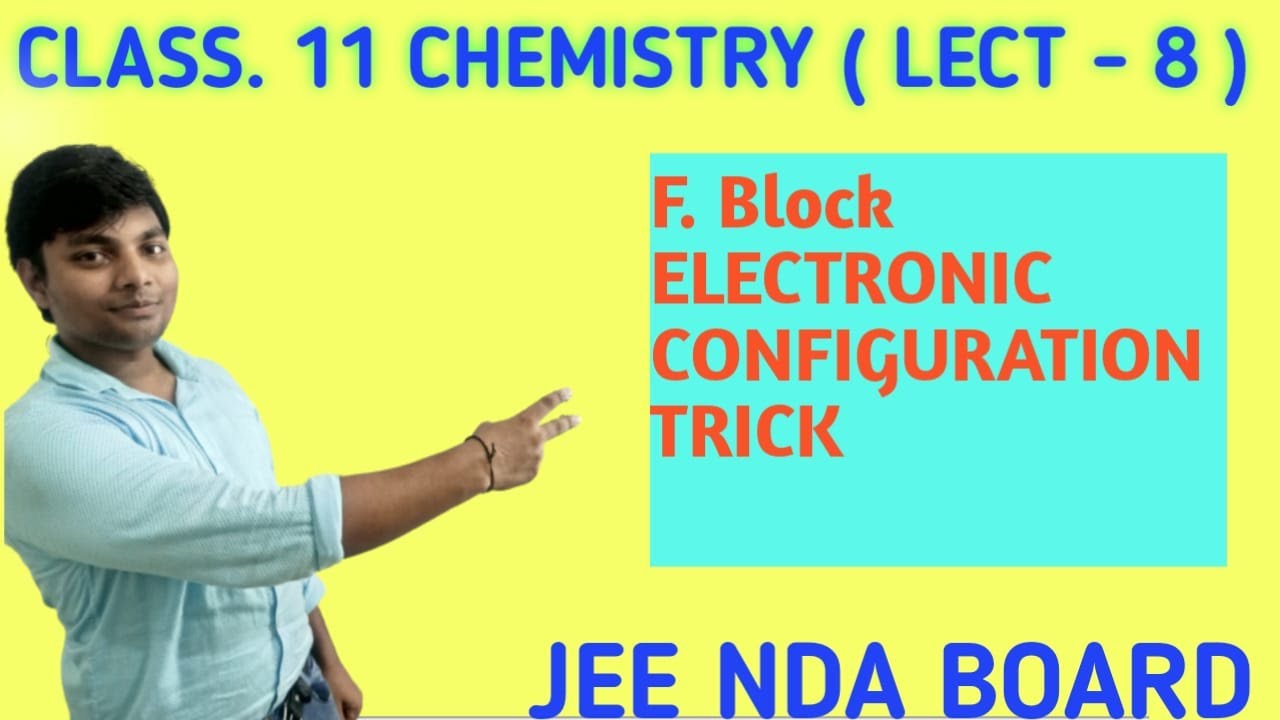 CLASS. 11 CHEMISTRY.PERIODIC TABLE F BLOCK ELECTRONIC CONFIGURATION ...