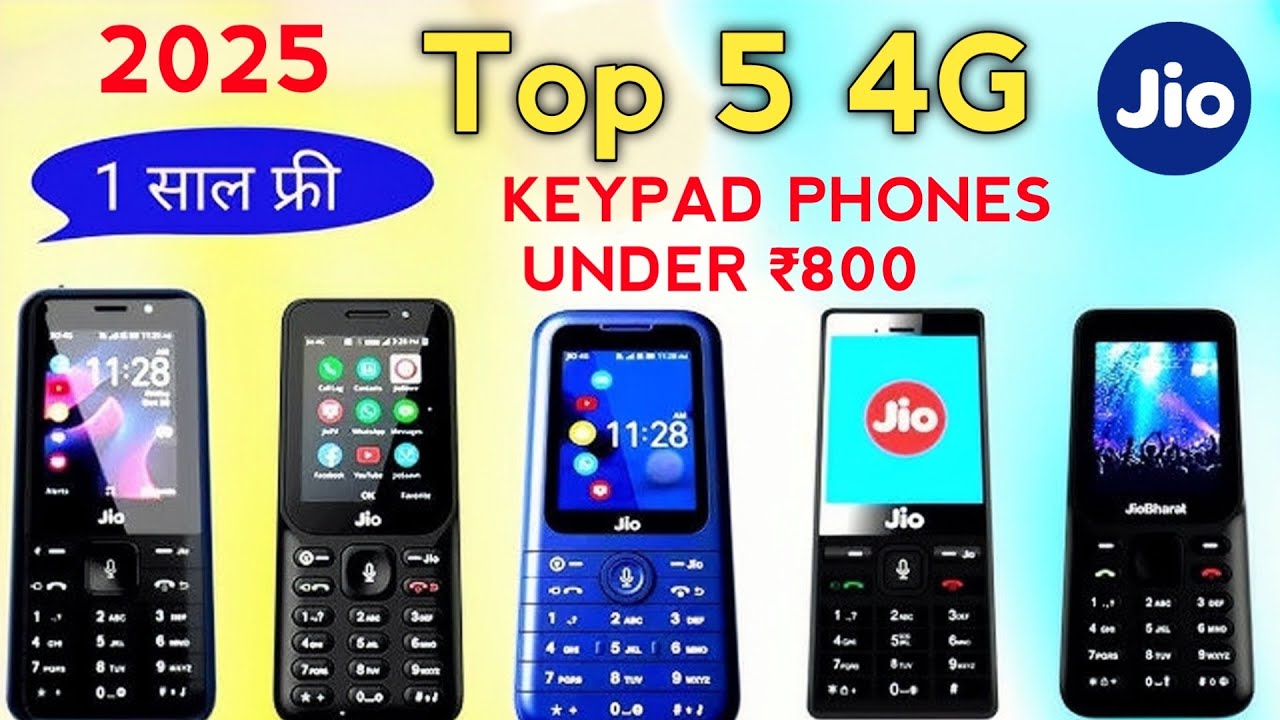 TOP 5 4G JIO KEYPAD PHONES | BEST 5 KEYPAD PHONES IN 2025 | BEST KEYPAD ...